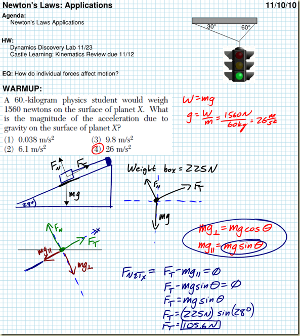 Newton’s Laws: Applications - Regents Physics